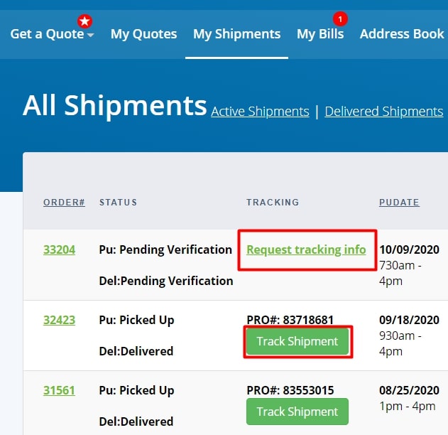 Shipment Tracking - Online Freight Tracking 24/7 | Freightera