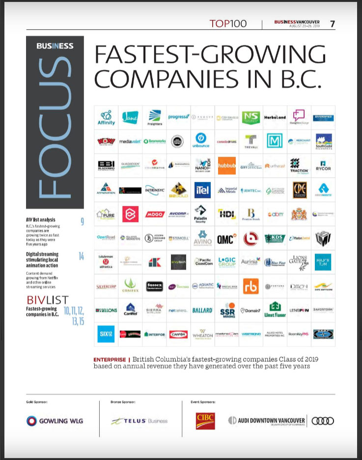 Freightera Among 100 Fastest Growing Companies In BC Freightera Blog Freightera Among 100 Fastest Growing Companies In BC Freightera Blog